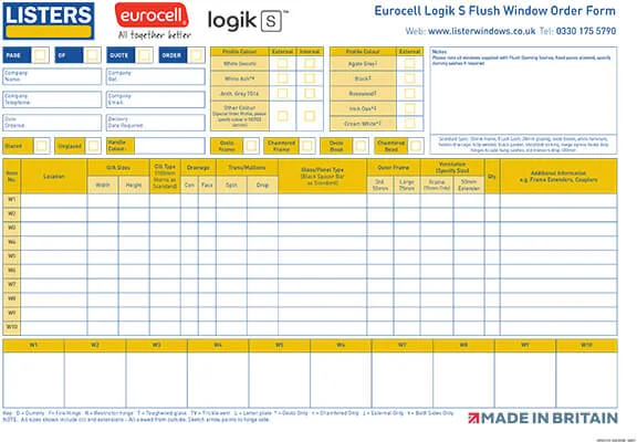 flush sash windows Eurocell Logik S | Listers